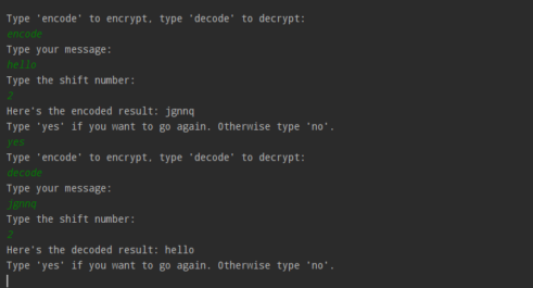 Caesar cipher in python 3 with free source code