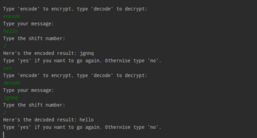 Caesar cipher in python 3 with free source code