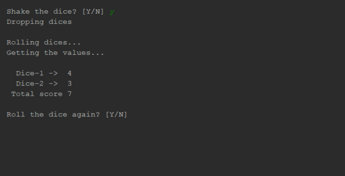 Roll a dice game in python 3 with free source code